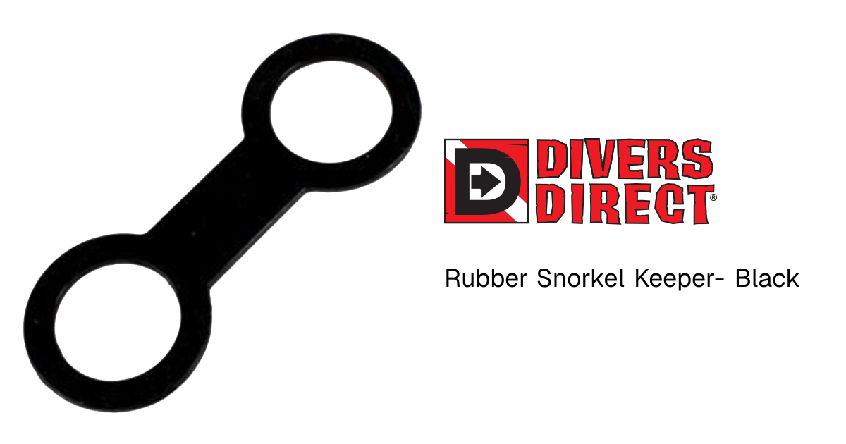 Rubber Snorkel Keeper- Black