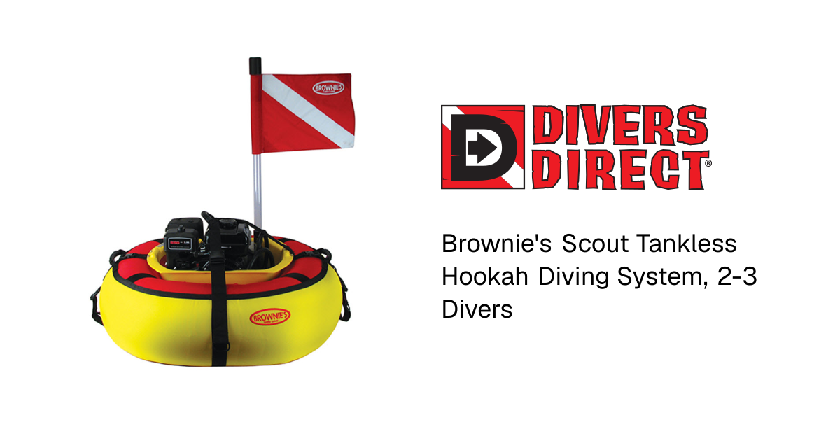 Brownie's Scout Tankless Hookah Diving System, 2-3 Divers