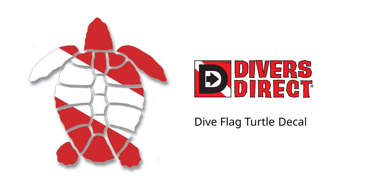 Dive Flag Turtle Decal