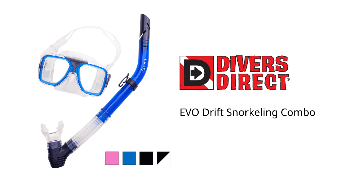 EVO Drift Mask and Semi-Dry Snorkel Combo, Two Lens