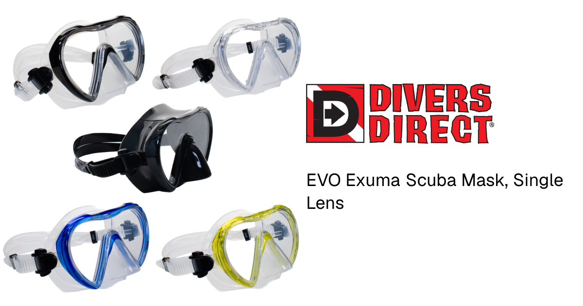 EVO Exuma Scuba Mask, Single Lens