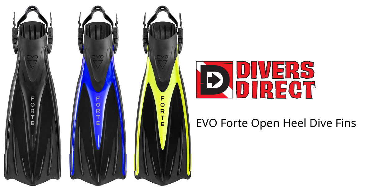 EVO Forte Open Heel Dive Fins