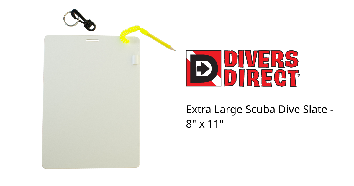 Extra Large Scuba Dive Slate - 8" x 11"