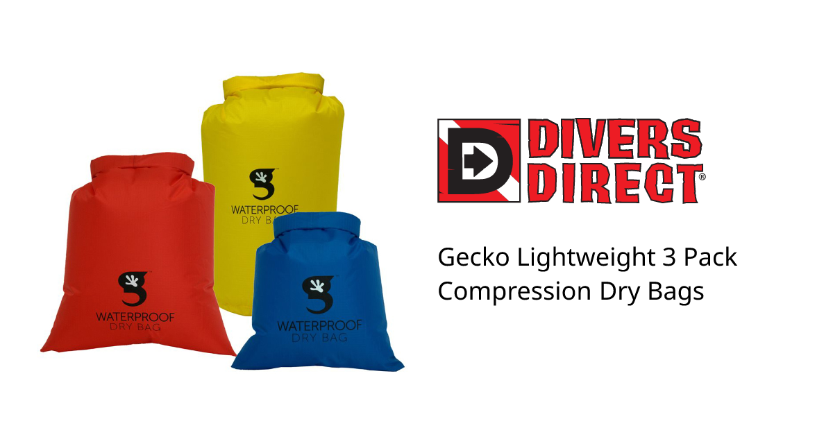 Gecko Lightweight 3 Pack Compression Dry Bags