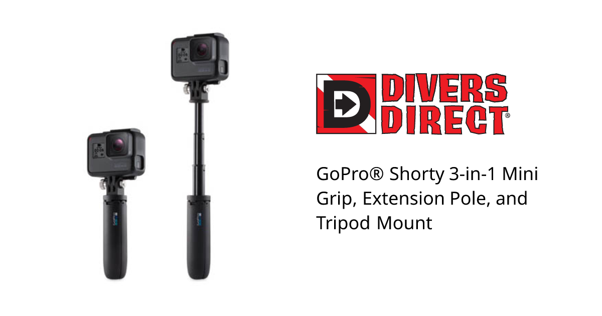 GoPro® Shorty 3-in-1 Mini Grip, Extension Pole, and Tripod Mount
