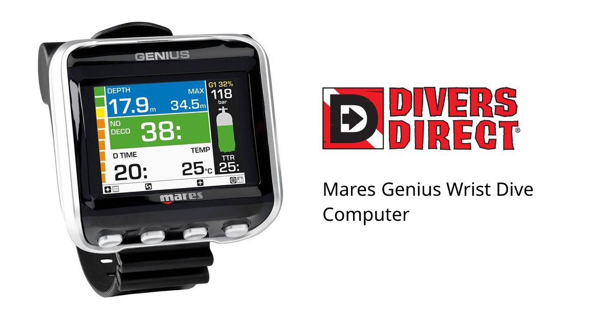 Mares Genius Wrist Dive Computer - Black