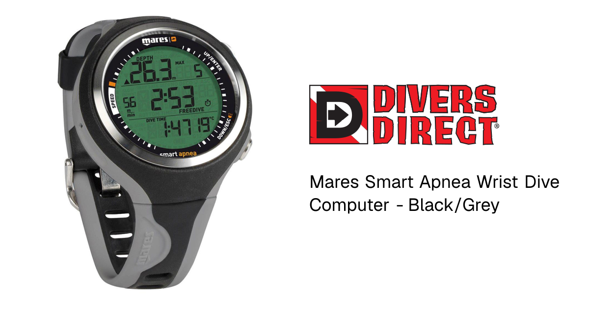 Mares Smart Apnea Wrist Dive Computer - Black/Grey