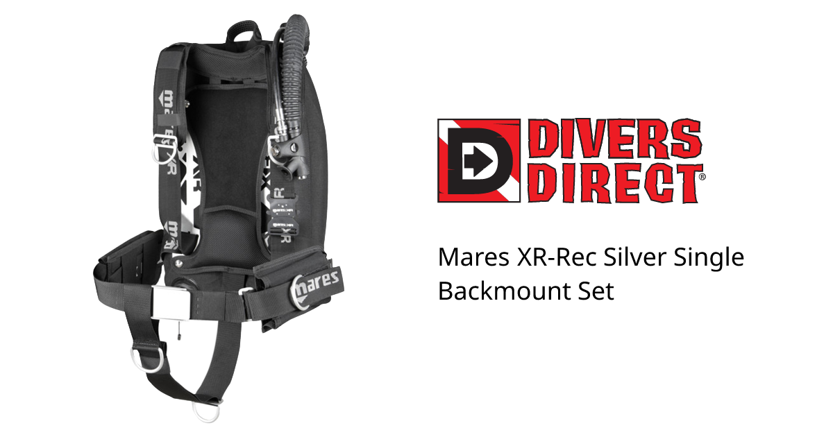 Mares XR-Rec Silver Single Backmount Set