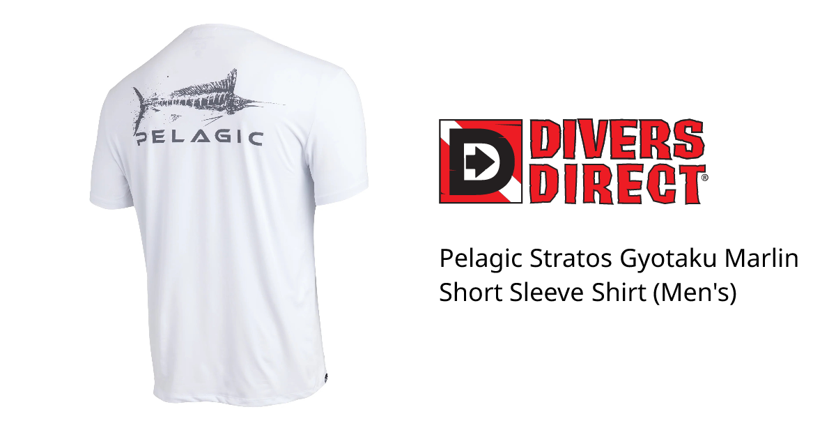 Pelagic Stratos Gyotaku Marlin Short Sleeve Shirt (Men's)