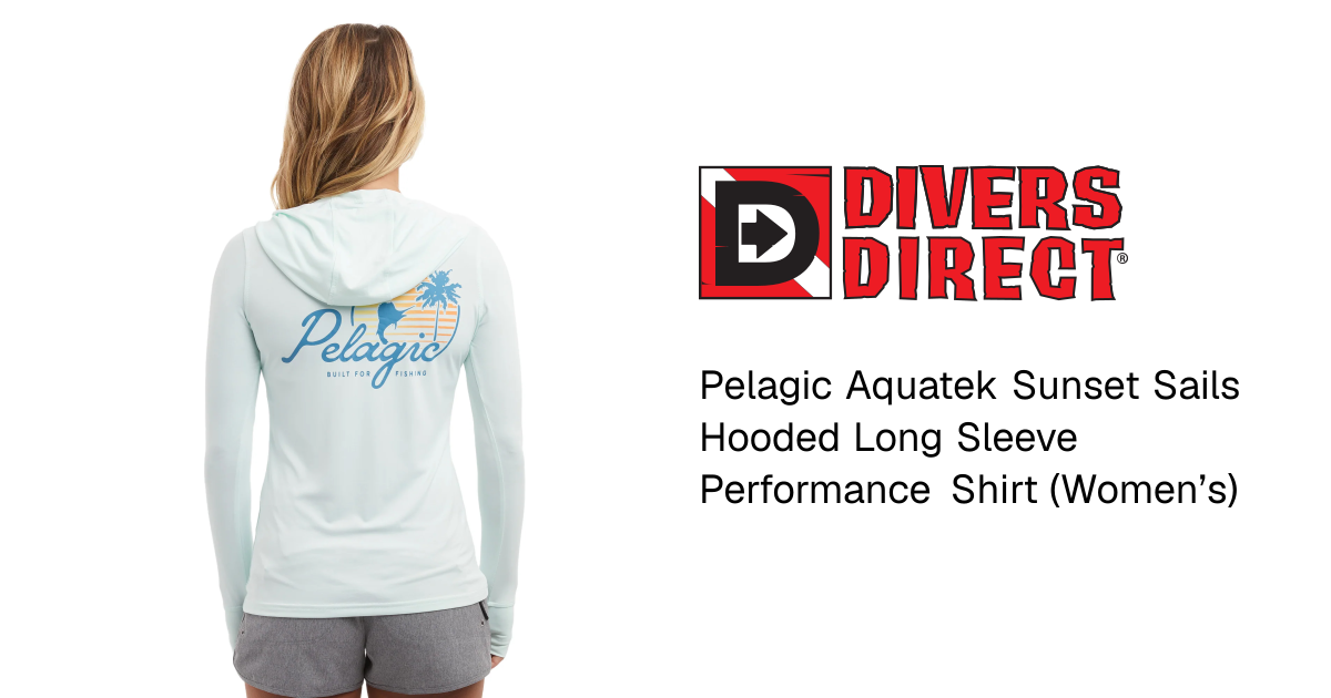 Pelagic Aquatek Sunset Sails Hooded Long Sleeve Performance Shirt (Women’s)