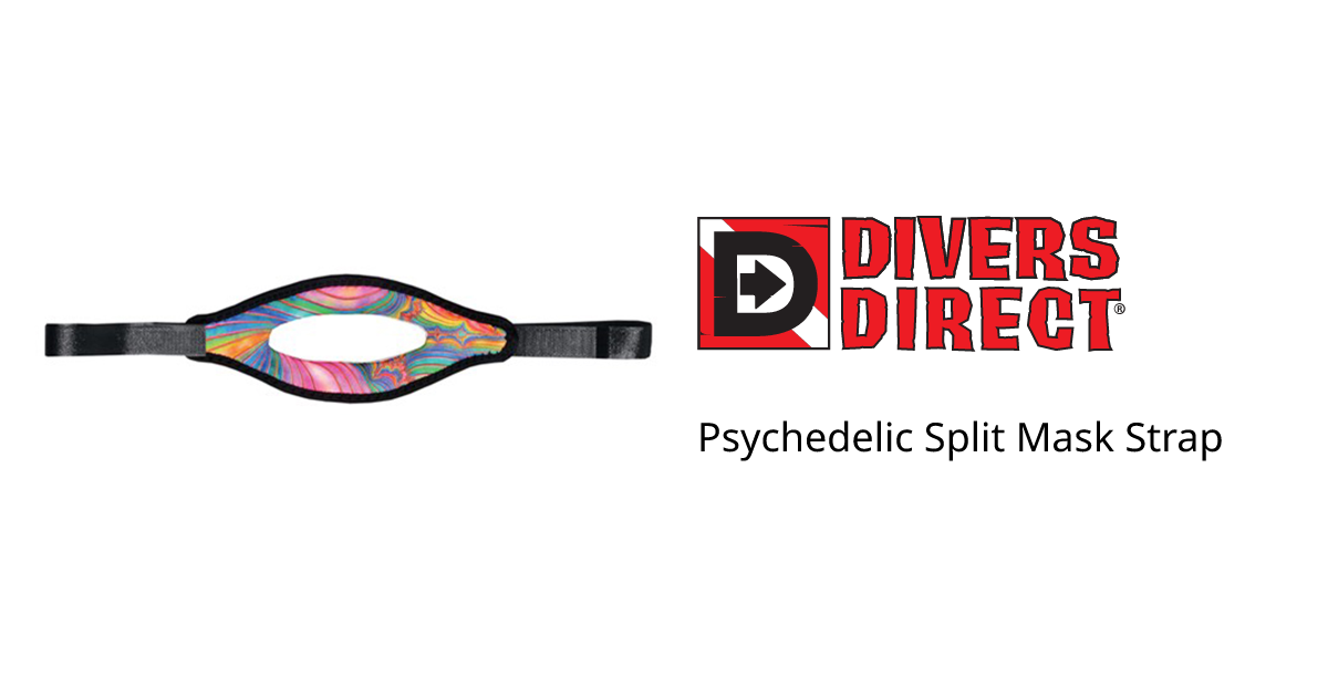 Psychedelic Split Mask Strap