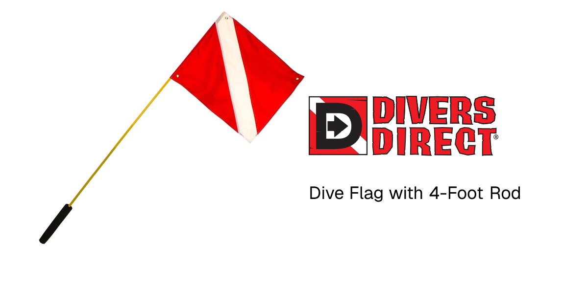 Dive Flag with 4-Foot Rod