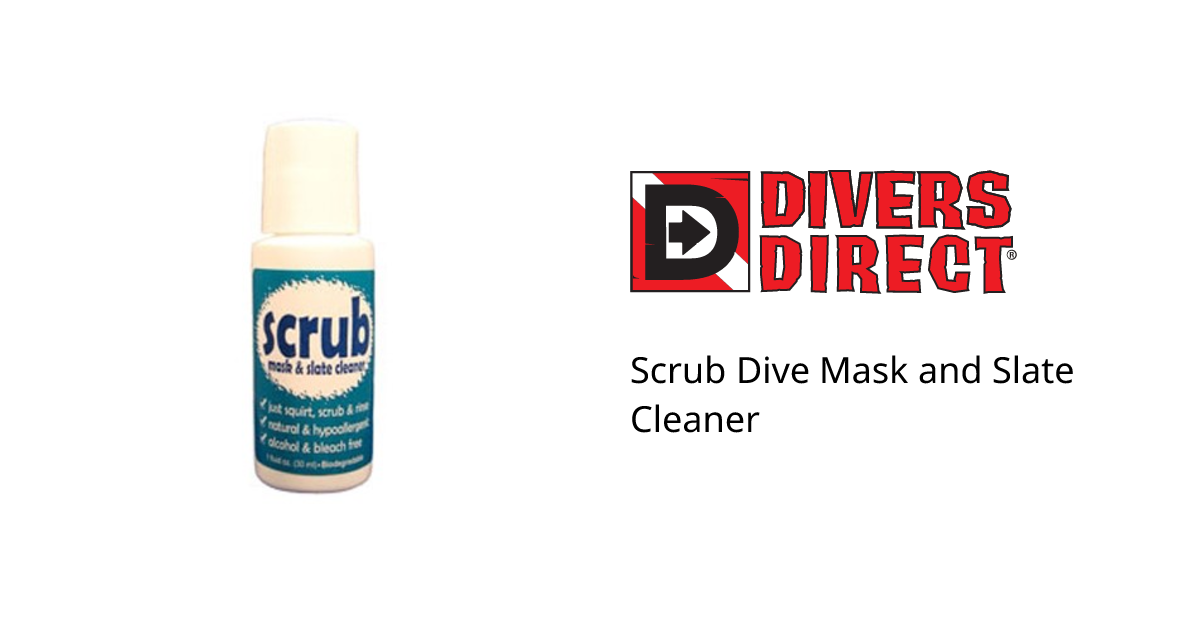 Scrub Dive Mask and Slate Cleaner