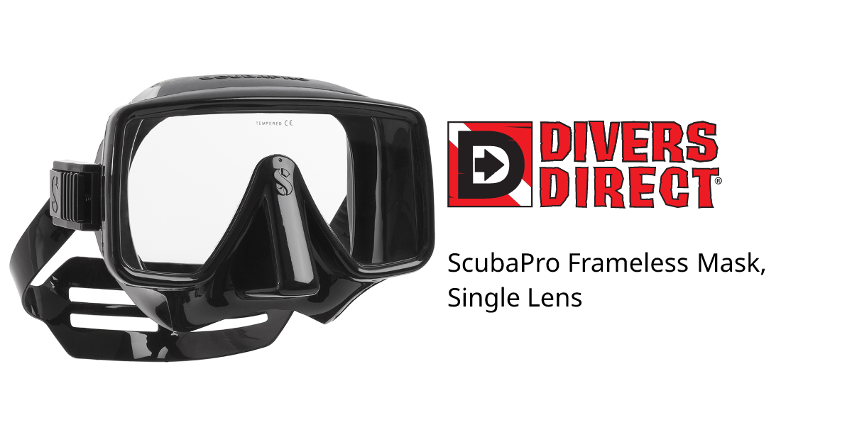 ScubaPro Frameless Mask, Single Lens