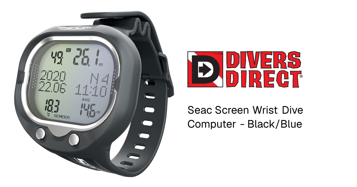 Seac Screen Wrist Dive Computer - Black/Blue