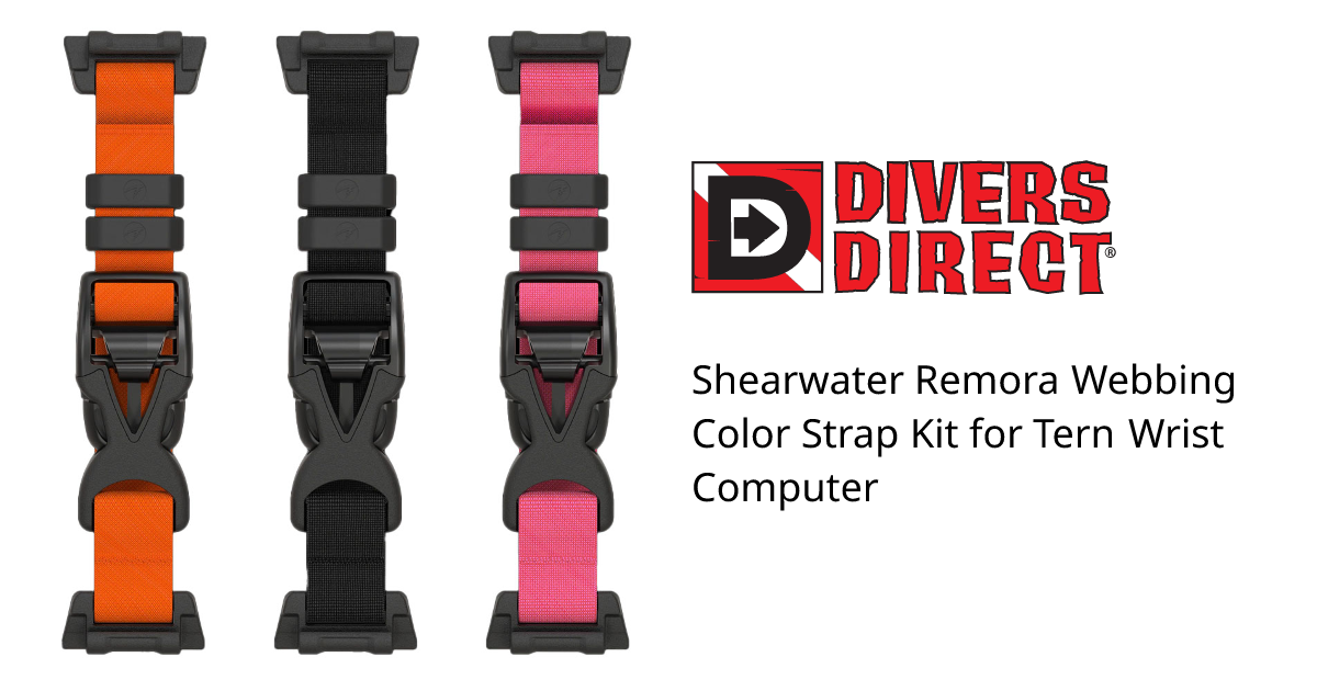 Shearwater Remora Webbing Color Strap Kit for Tern Wrist Computer