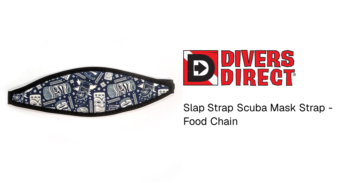 Slap Strap Scuba Mask Strap - Food Chain