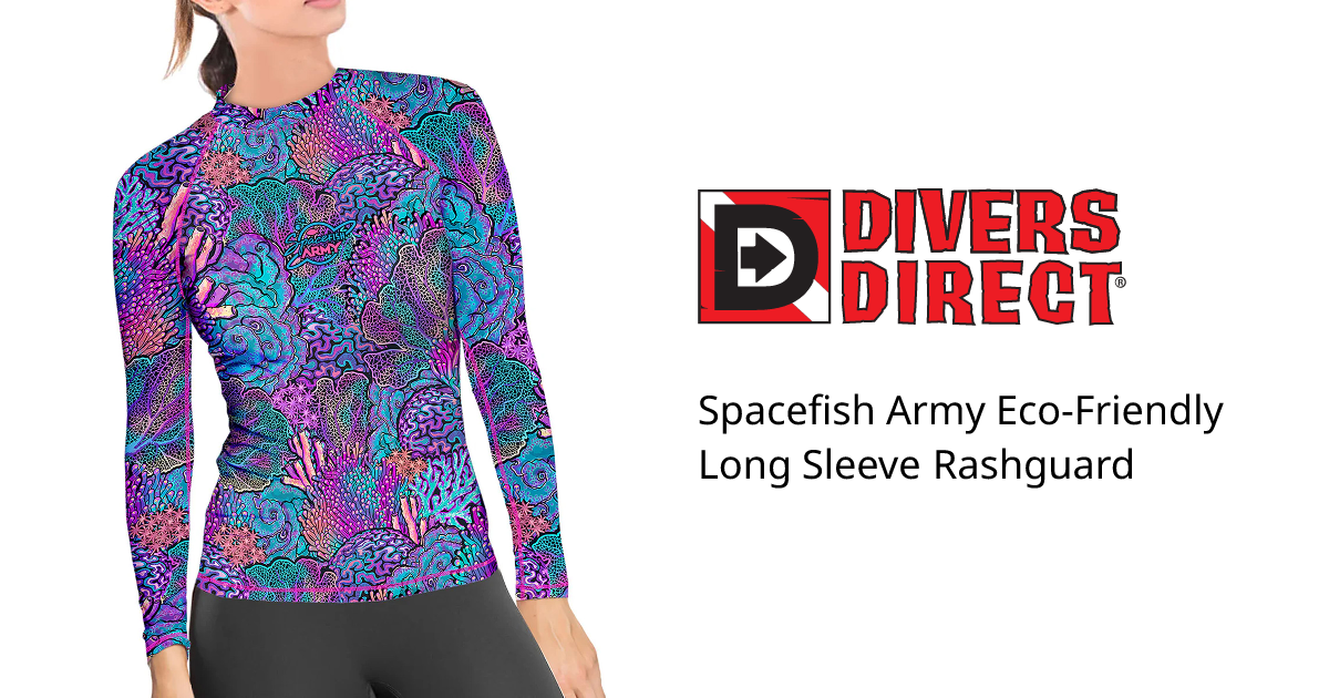 Spacefish Army Eco-Friendly Long Sleeve Rashguard