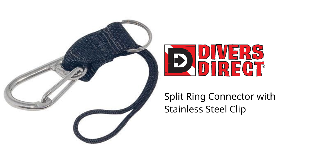 Split Ring Connector with Stainless Steel Clip