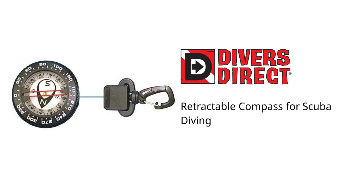Retractable Compass for Scuba Diving