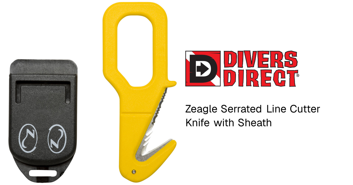 Zeagle Serrated Line Cutter Knife with Sheath